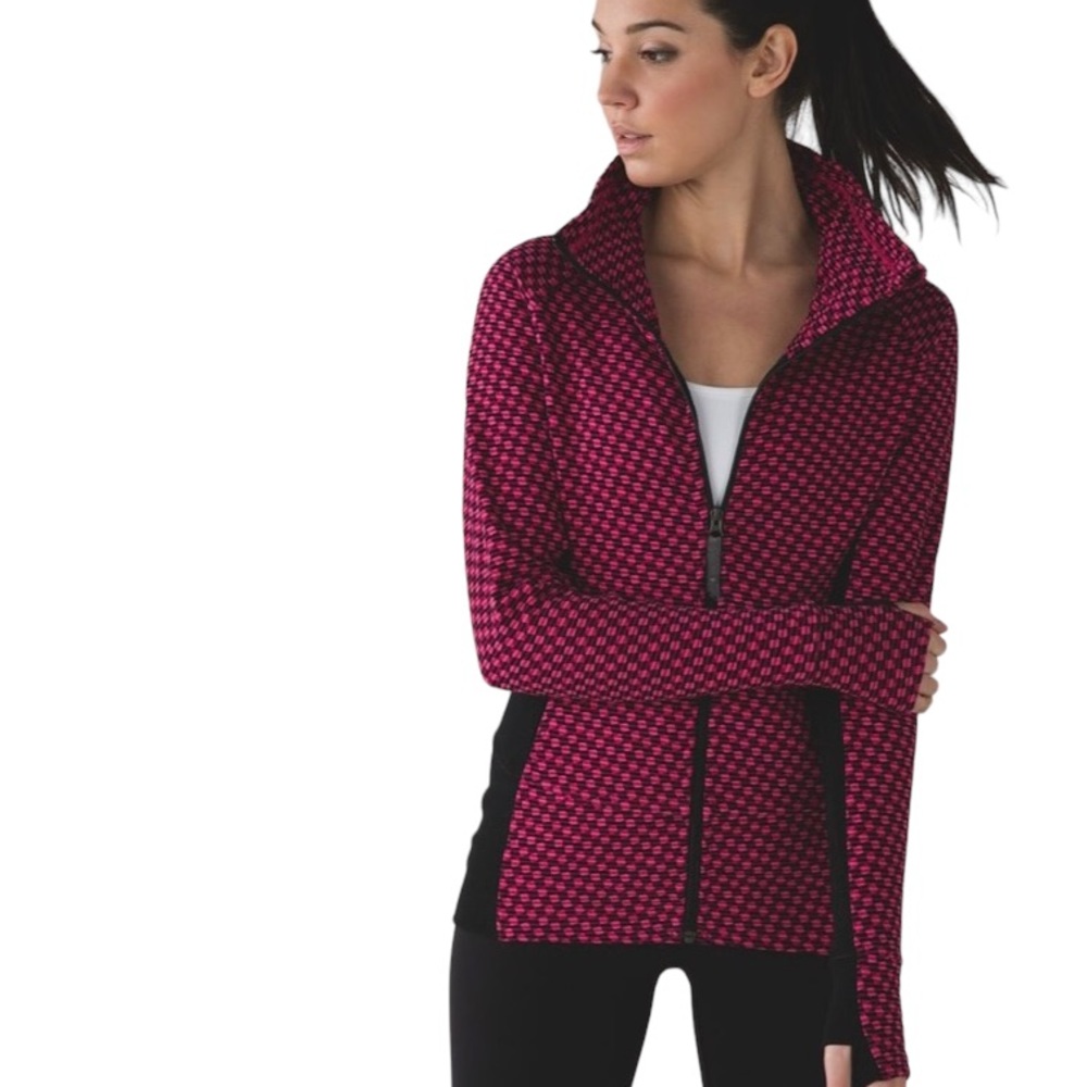 Lululemon Radiant Jacket Deep Dive Berry Rumble Black… - Gem Lululemon Radiant Jacket Deep Dive Berry Rumble Black… - Gem